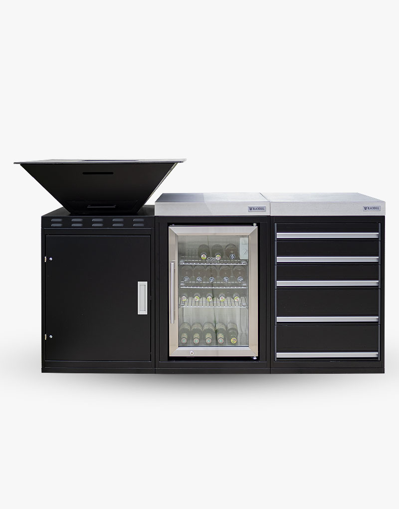 Gas grill module for outdoor kitchen - BlackBull Grill UK